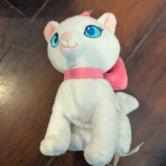 Disney | Toys | Disney Marie White And Pink Plush Toy | Poshmark